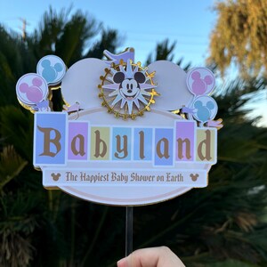 Babyland Cake Topper, Baby Shower, Magical , Cake Topper - Etsy