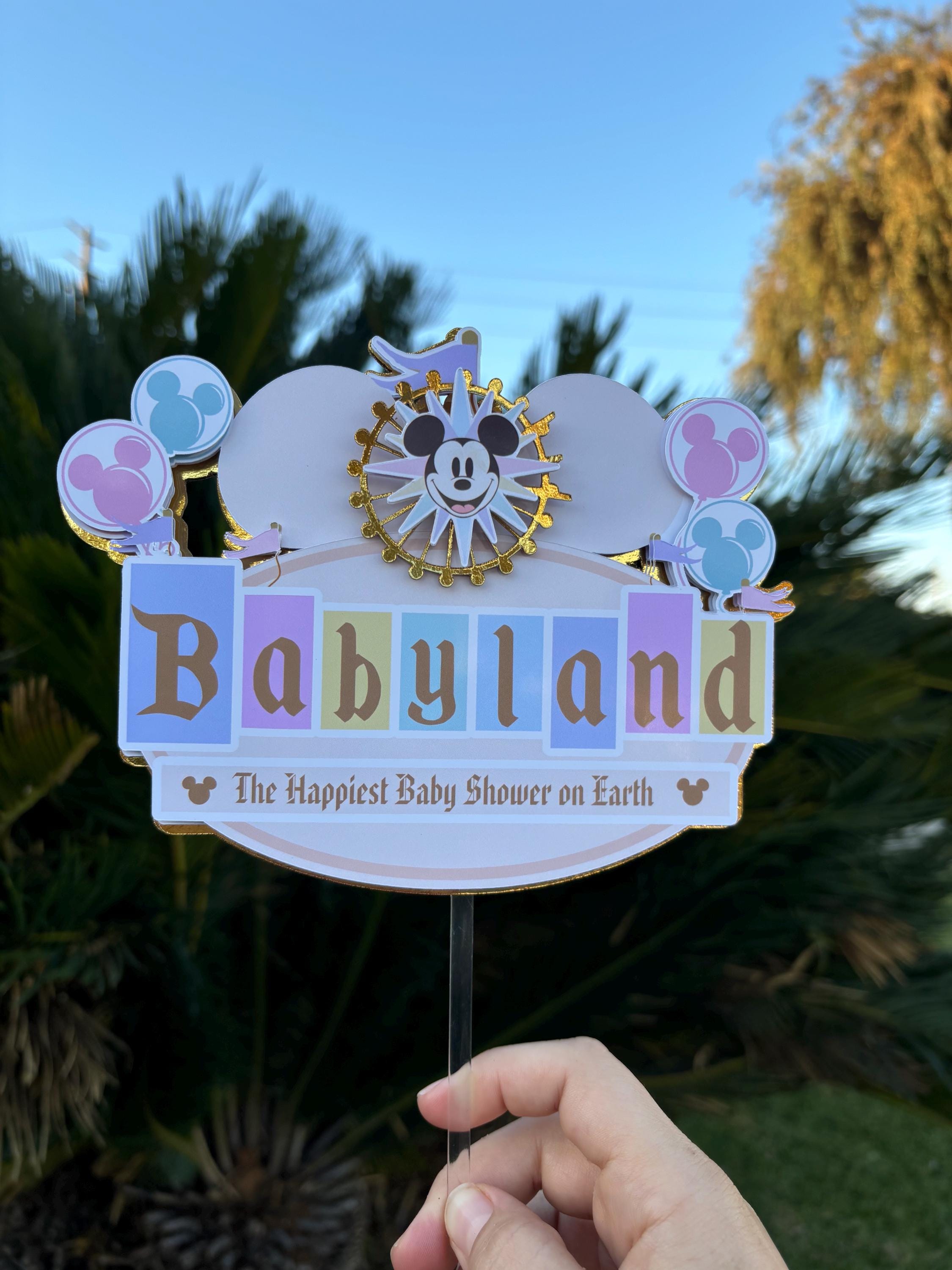 Babyland Cake Topper, Baby Shower, Magical , Cake Topper - Etsy