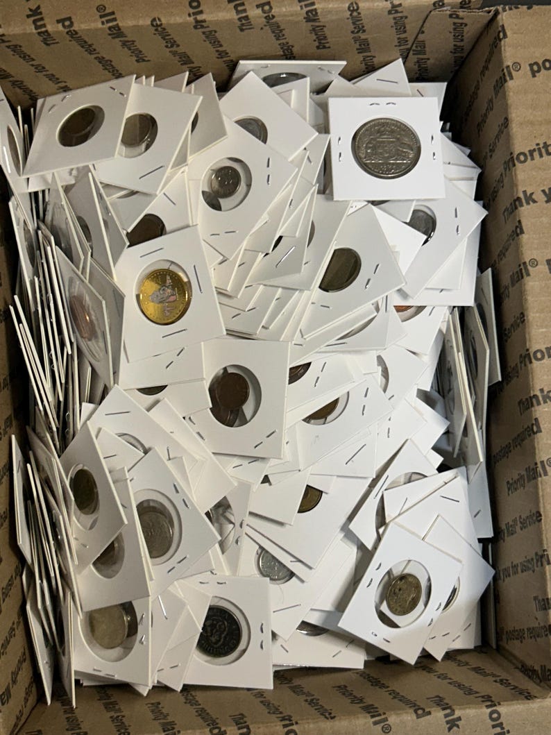 Large Lot 100X Foreign World Coins in 2X2 SLABS RANDOM PICKED 1850-2024 ...