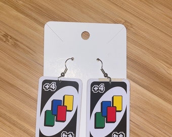 Uno Reverse Earrings - Etsy