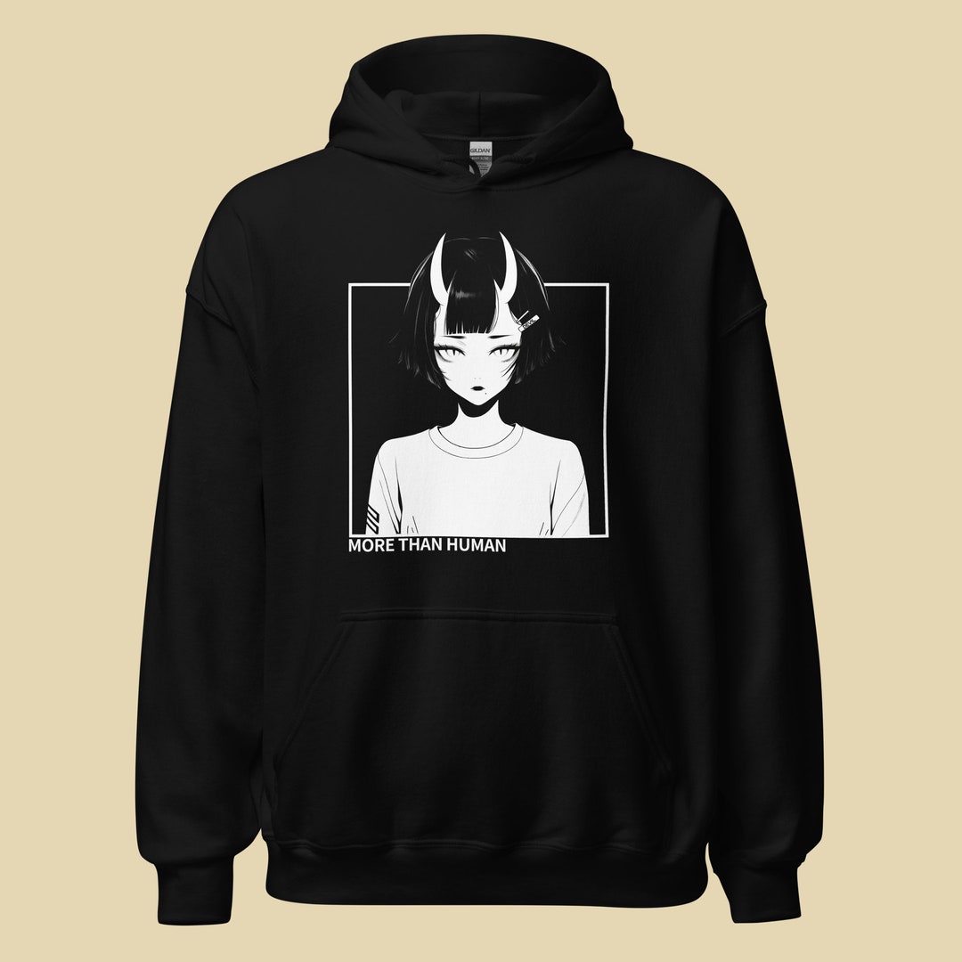 DEVIL Anime Style Aesthetic Hoodie - Etsy