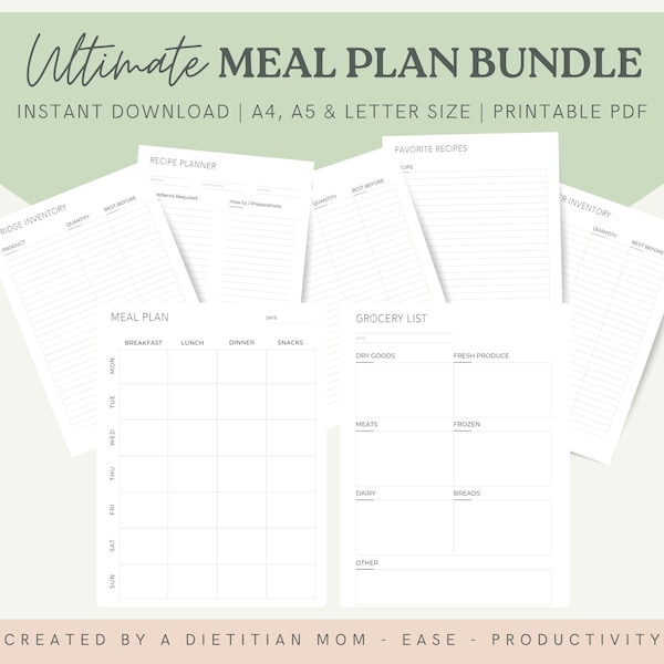Meal Plan - Etsy
