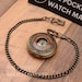 The Caesar - Signature Mechanical Pocket Watch With Metal Chain - Wood ...