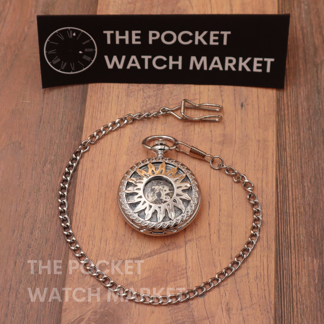 PERSONALIZED Signature Mechanical Pocket Watch "the Alvarez" With Metal ...