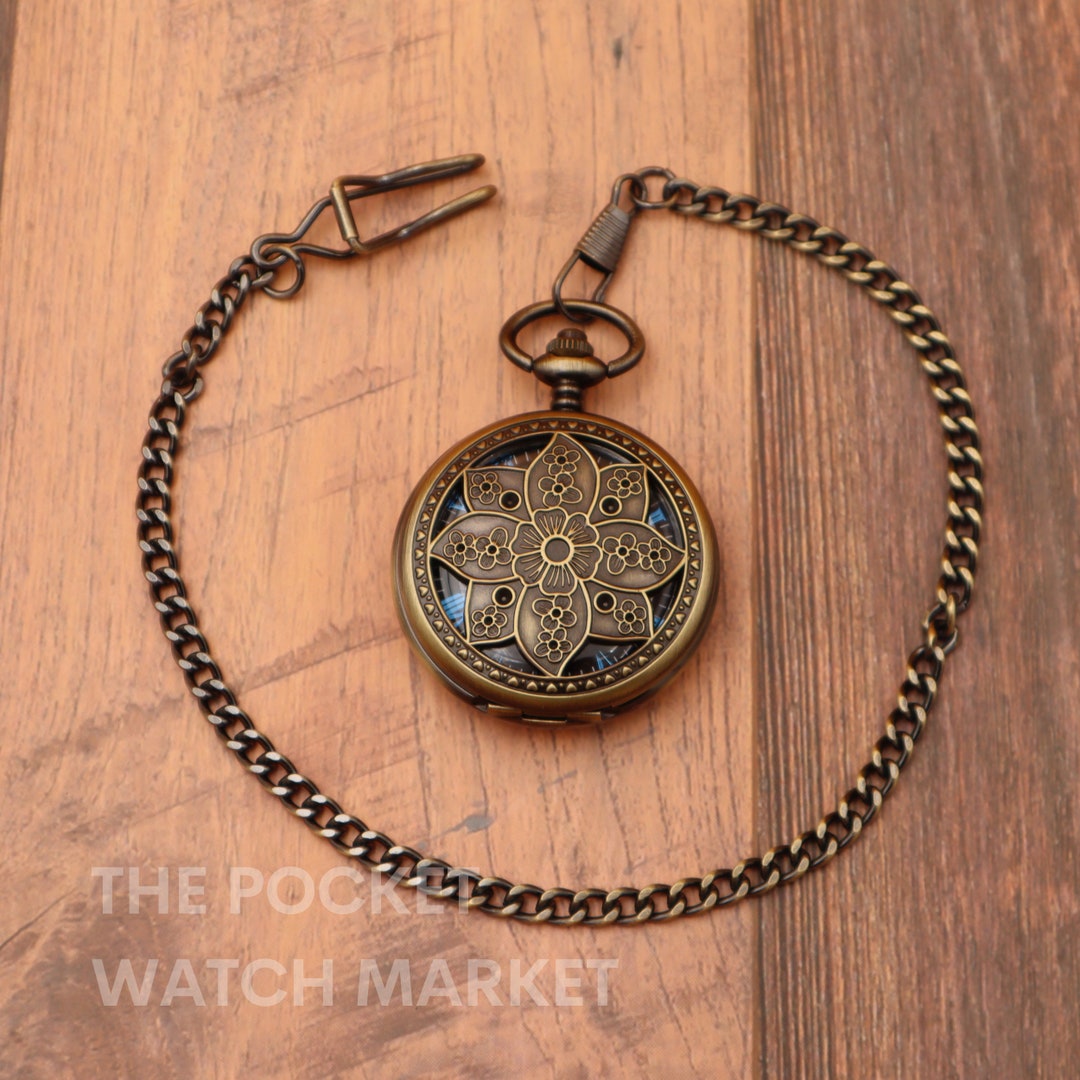PERSONALIZED Signature Mechanical Pocket Watch "the Tokon" With Metal ...