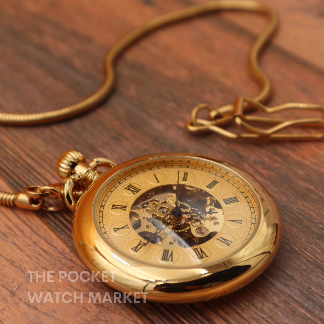 CUSTOM ENGRAVED Signature Mechanical Pocket Watch "the Volta ...