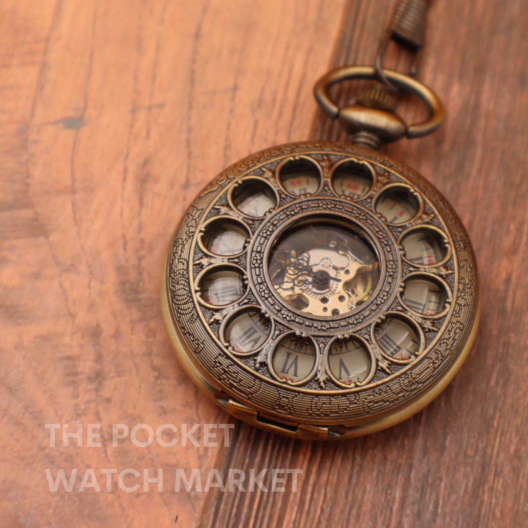 The Washington - Signature Mechanical Pocket Watch With Metal Chain and ...