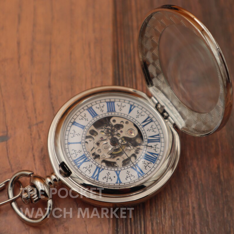 The Galilei - Signature Mechanical Pocket Watch With Metal Chain ...