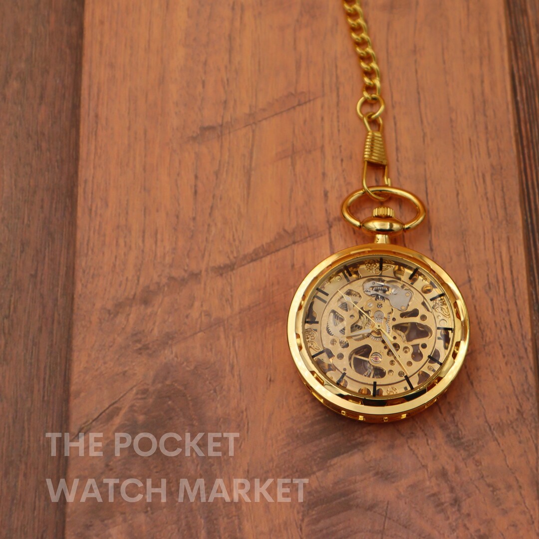 PERSONALIZED Signature Mechanical Pocket Watch "the Midas" With Metal ...