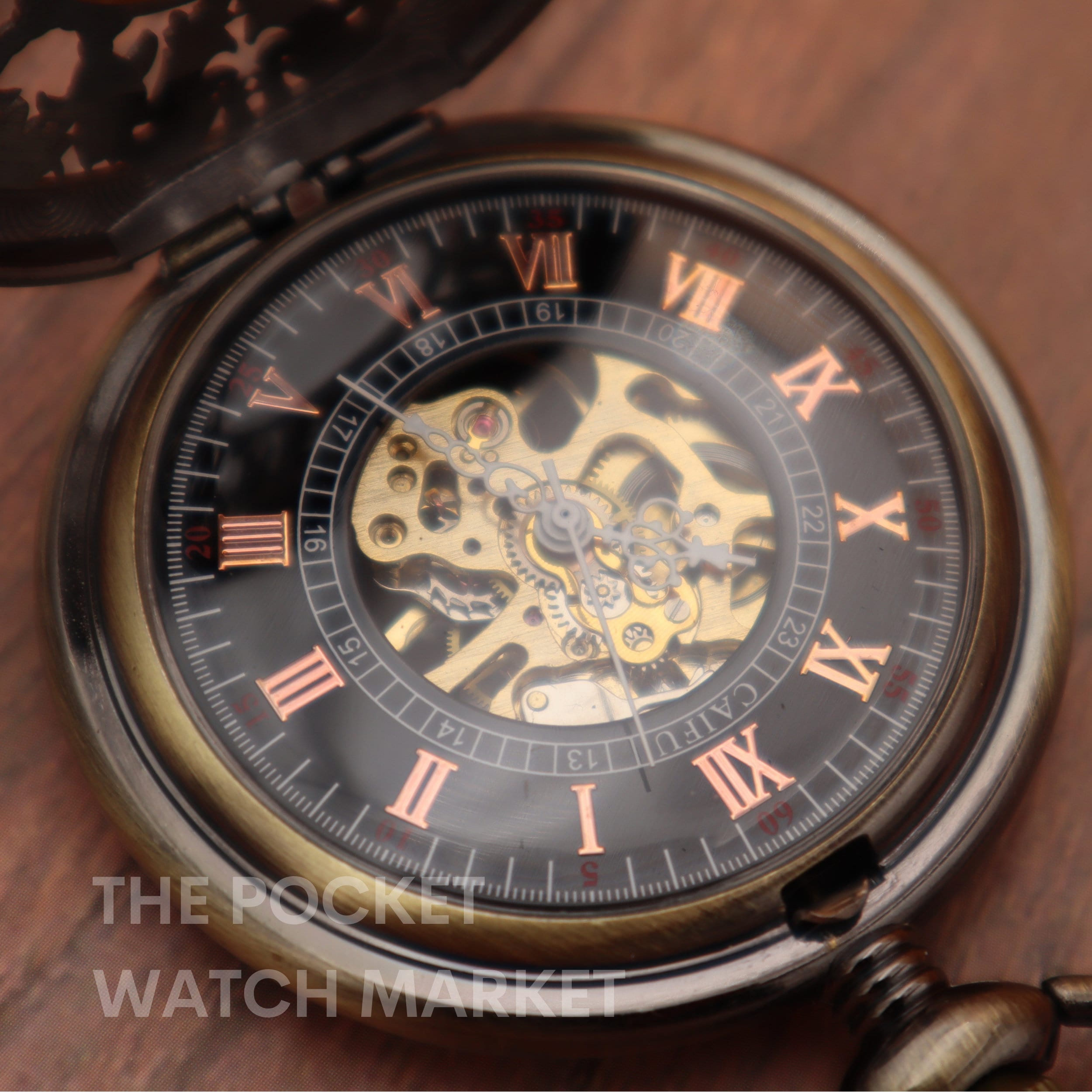 The Oris - Signature Mechanical Pocket Watch With Metal Chain - Gold ...