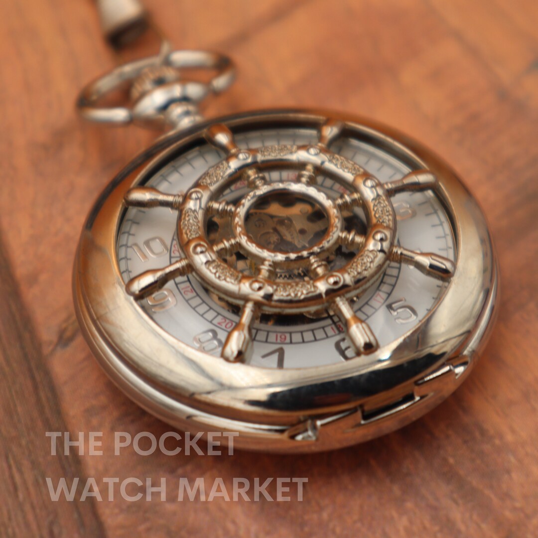 PERSONALIZED Signature Mechanical Pocket Watch the Maxwell With Metal ...