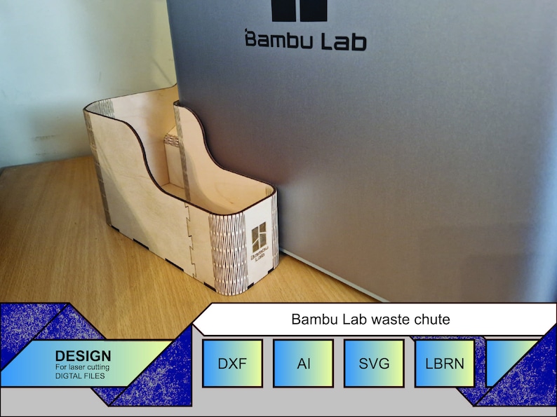 Bambu X1C/P1P/P1S Waste/poop Chute Digital DXF File - Etsy