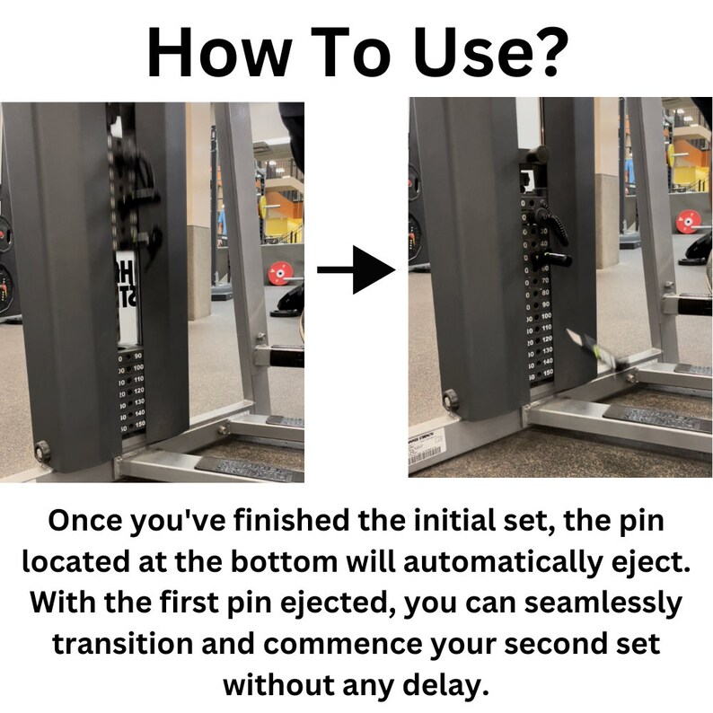 Dropset Pin[2 Pins] Gym Weight Drop Set Pins for Weight Loading Stack ...