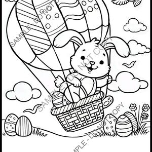 Printable Easter Coloring Book for Kids - 20 Fun Pages - Digital ...