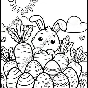 Printable Easter Coloring Book for Kids - 20 Fun Pages - Digital ...