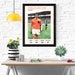 Johan Cruyff Wall Poster A4 Netherlands Poster Wall Art Football ...