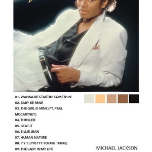 Michael Jackson Album Cover Prints, Music Prints, MJ Merch, Posters ...