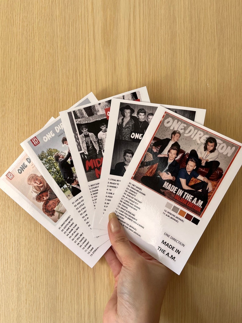 One Direction Album Cover Prints, Music Prints, One Direction Merch ...