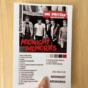 One Direction Album Cover Prints, Music Prints, One Direction Merch ...