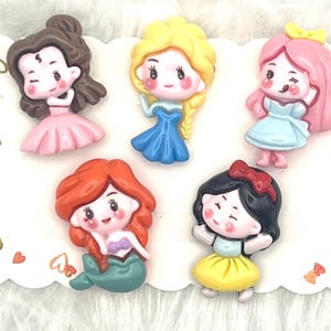 New Cute Disney Princess Magnets (set of 5) - Etsy