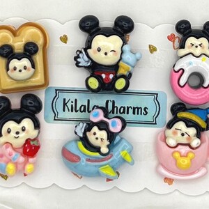 New Cute Disney Mickey Mouse Magnets (set of 6) / Decorative Magnets - Etsy