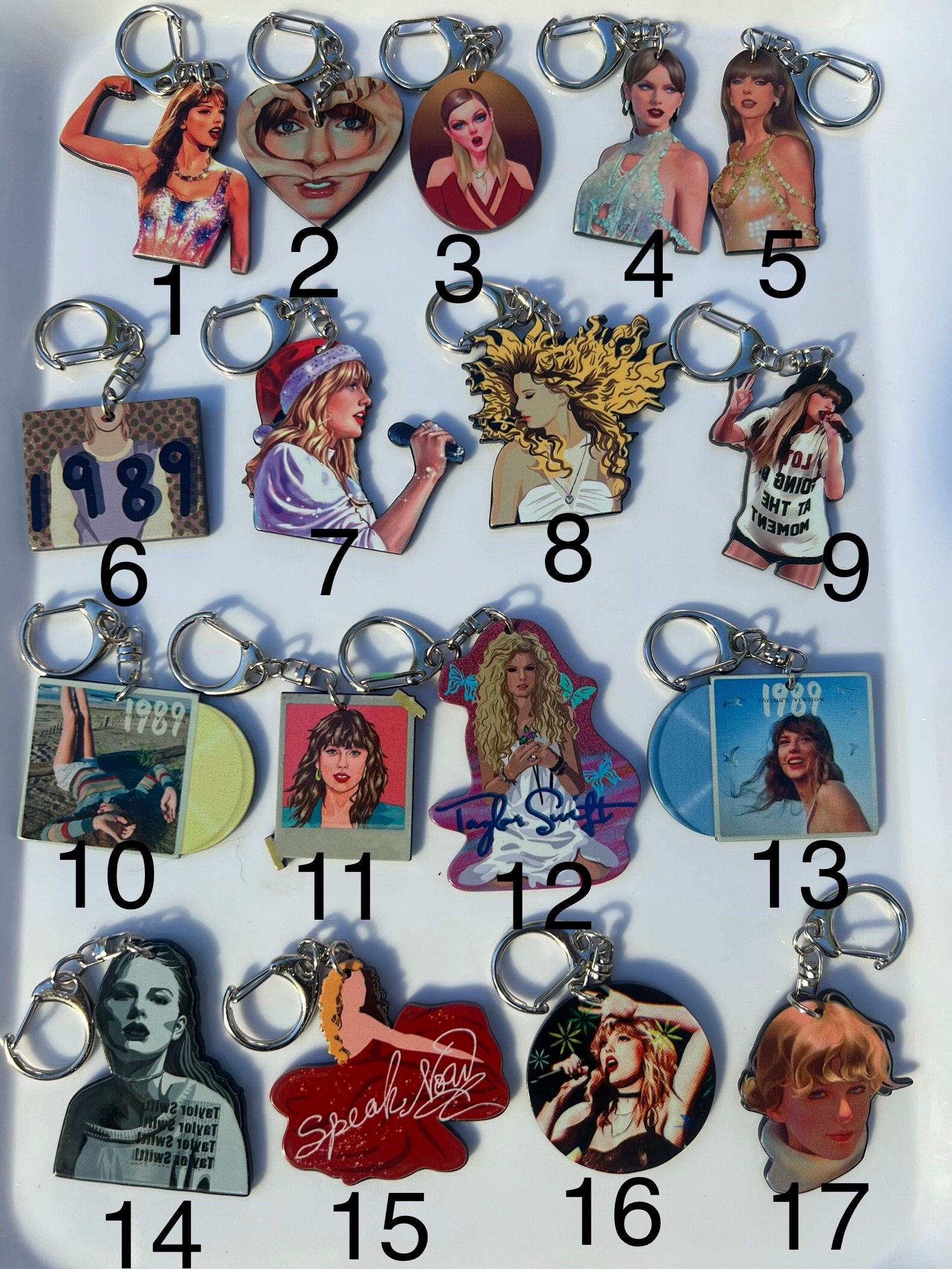 New Taylor Swift Acrylic Keychains / Double-sided / Swiftie Merch ...