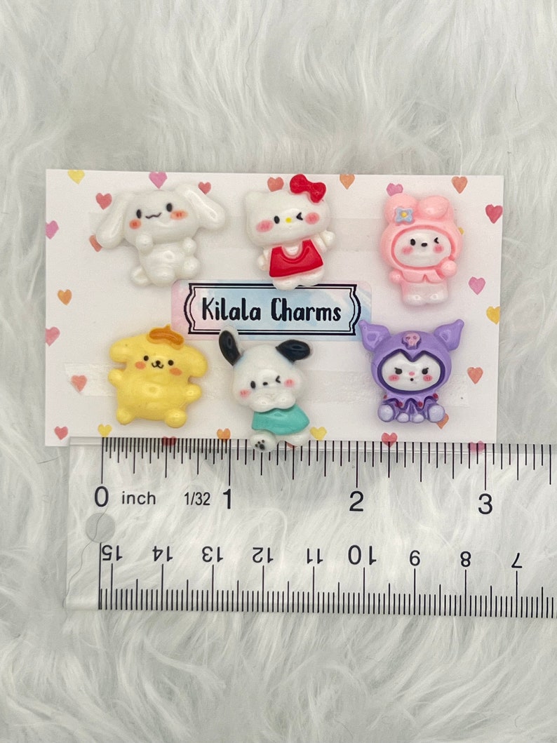 New Cute Sanrio Character Magnets set of 6 - Etsy