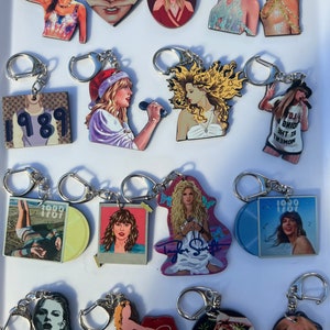 New Taylor Swift Acrylic Keychains / Double-sided / Swiftie Merch ...