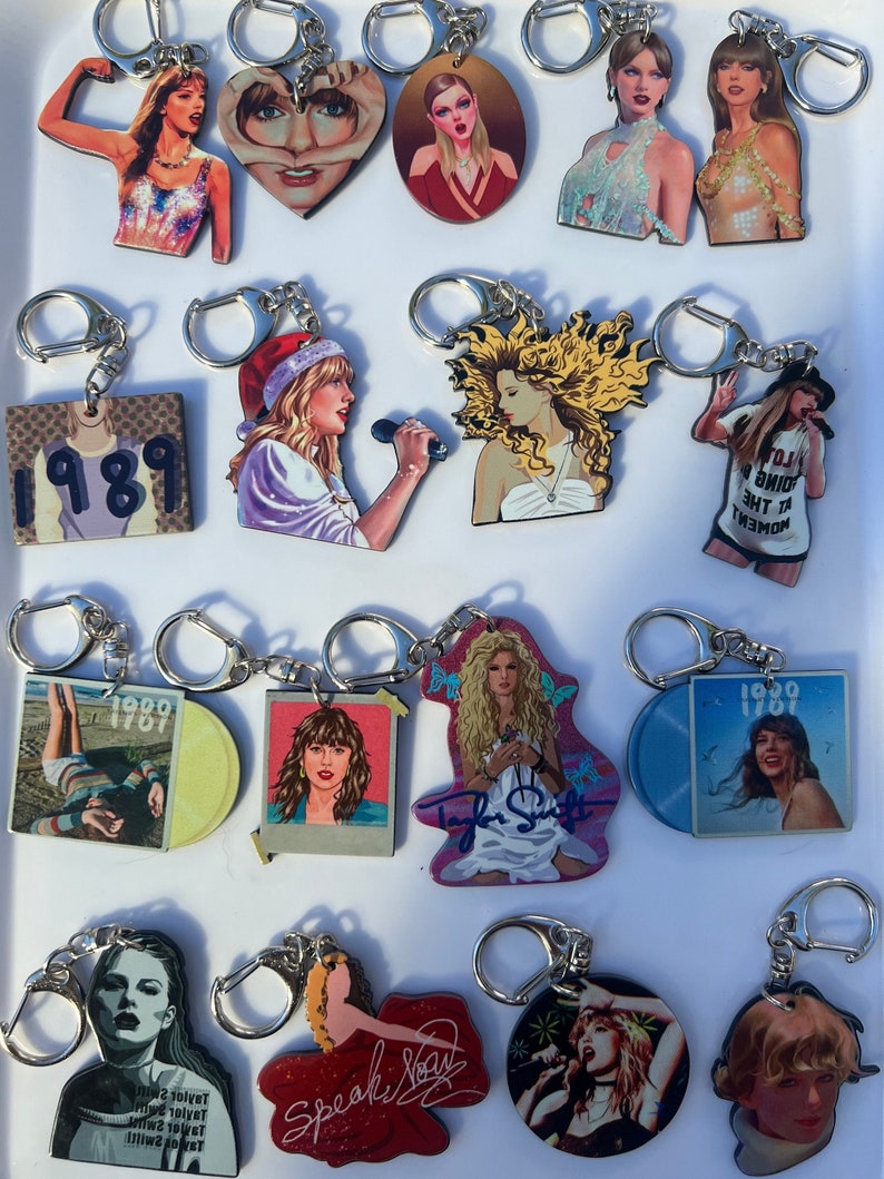 New Taylor Swift Acrylic Keychains / Double-sided / Swiftie Merch ...