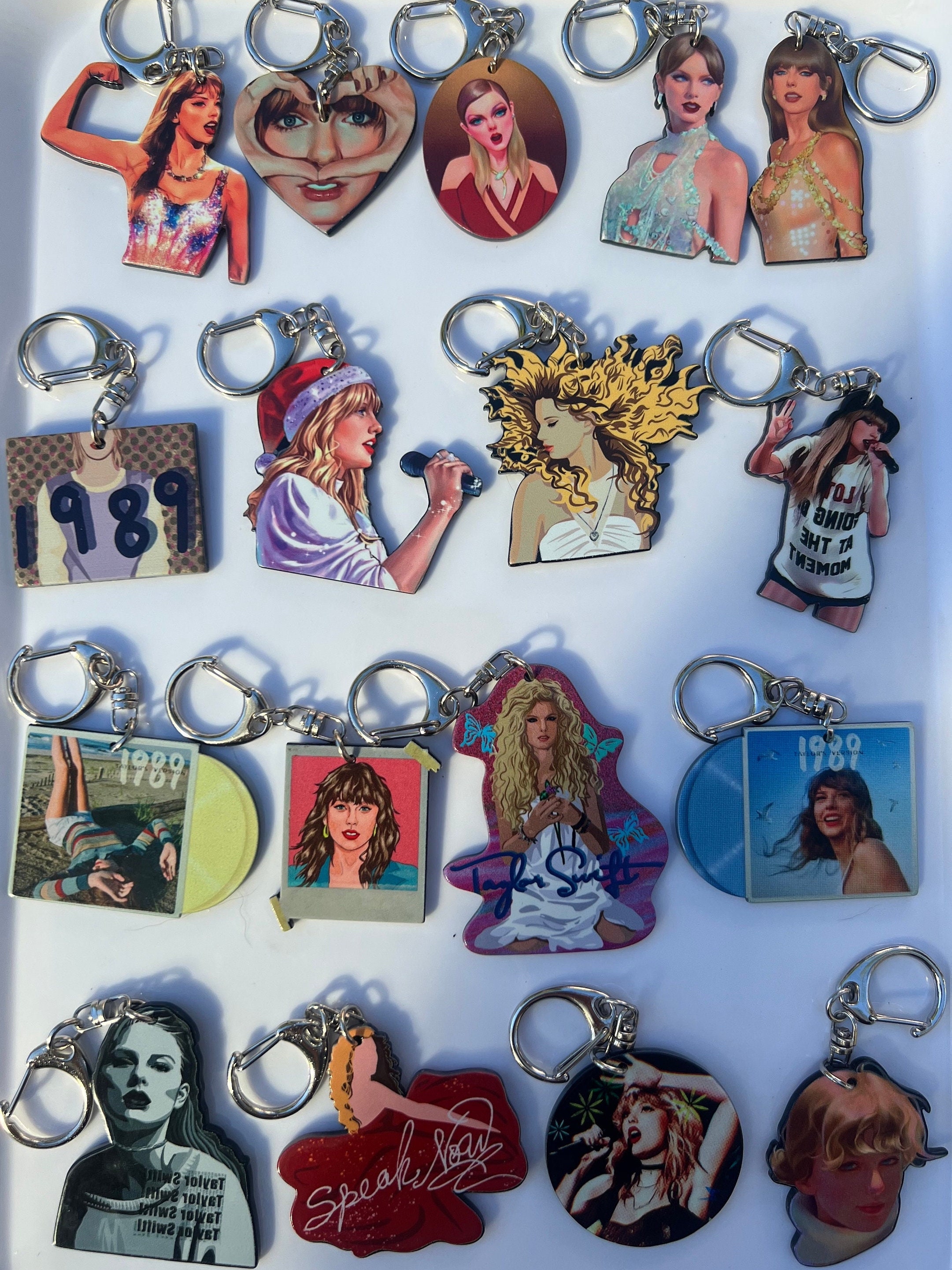 New Taylor Swift Acrylic Keychains / Double-sided / Swiftie Merch ...