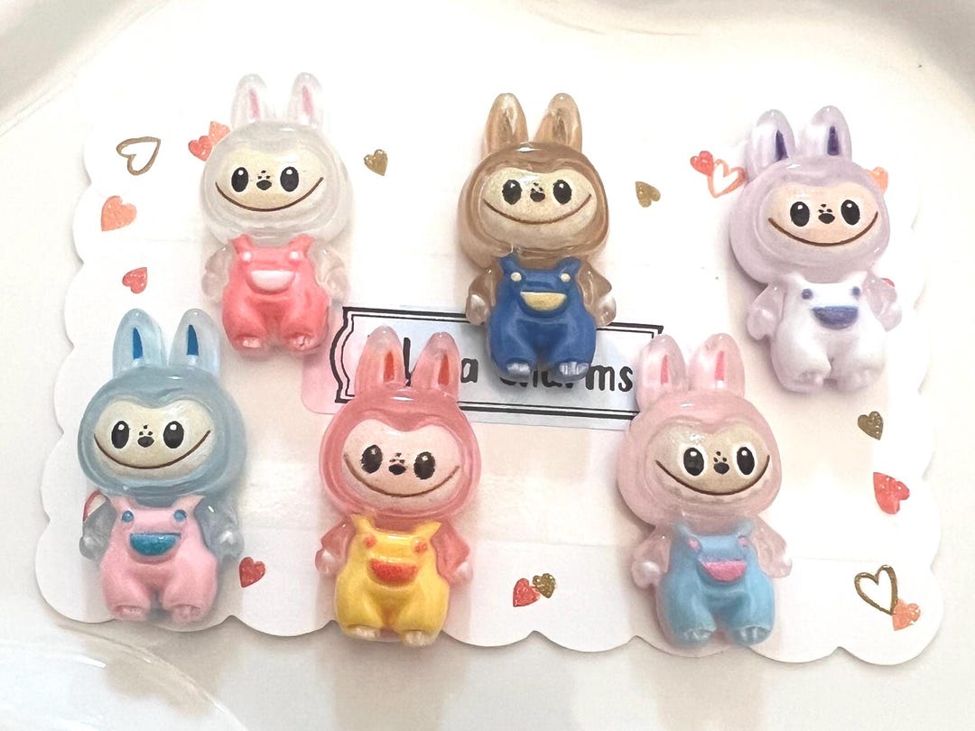 Labubu Magnets: Popmart Character Fridge Magnets (set of 6) - Etsy