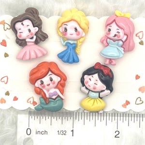 New Cute Disney Princess Magnets (set of 5) - Etsy