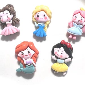 New Cute Disney Princess Magnets (set of 5) - Etsy