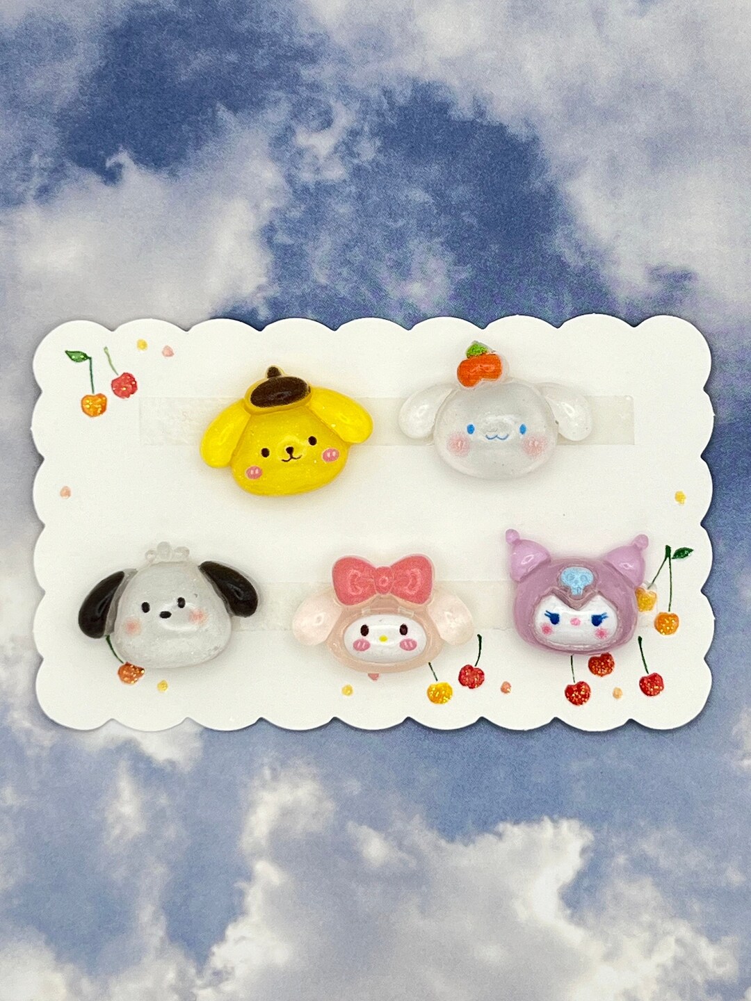 New Cute Sanrio Character Magnets (set of 5) - Etsy