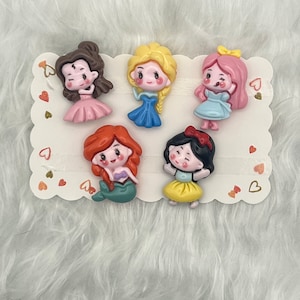 New Cute Disney Princess Magnets set of 5 - Etsy