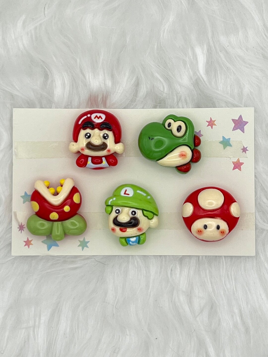 New Cute Mario Magnets set of 5 - Etsy