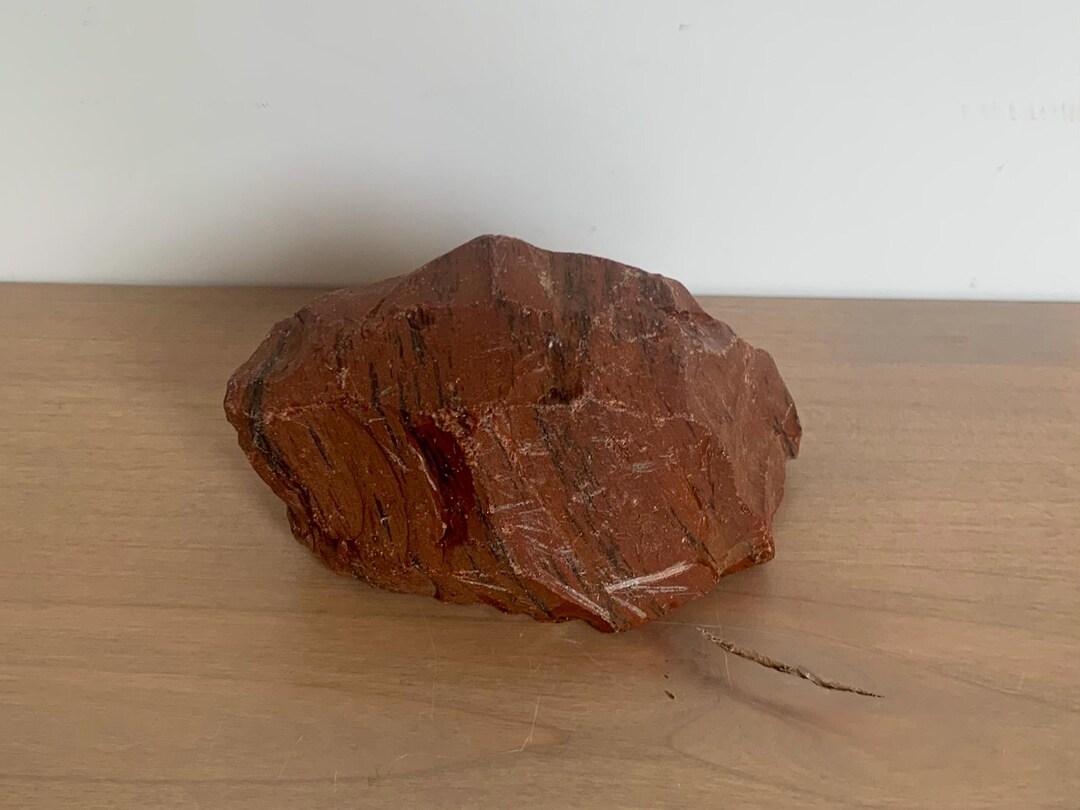 Orange With Tiger Stripe Obsidian Raw Uncut 13.3oz Office Decor Mancave ...