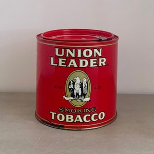 Union Leader Tobacco Tin Rustic Country Kitchen Decor Mancave Decor - Etsy