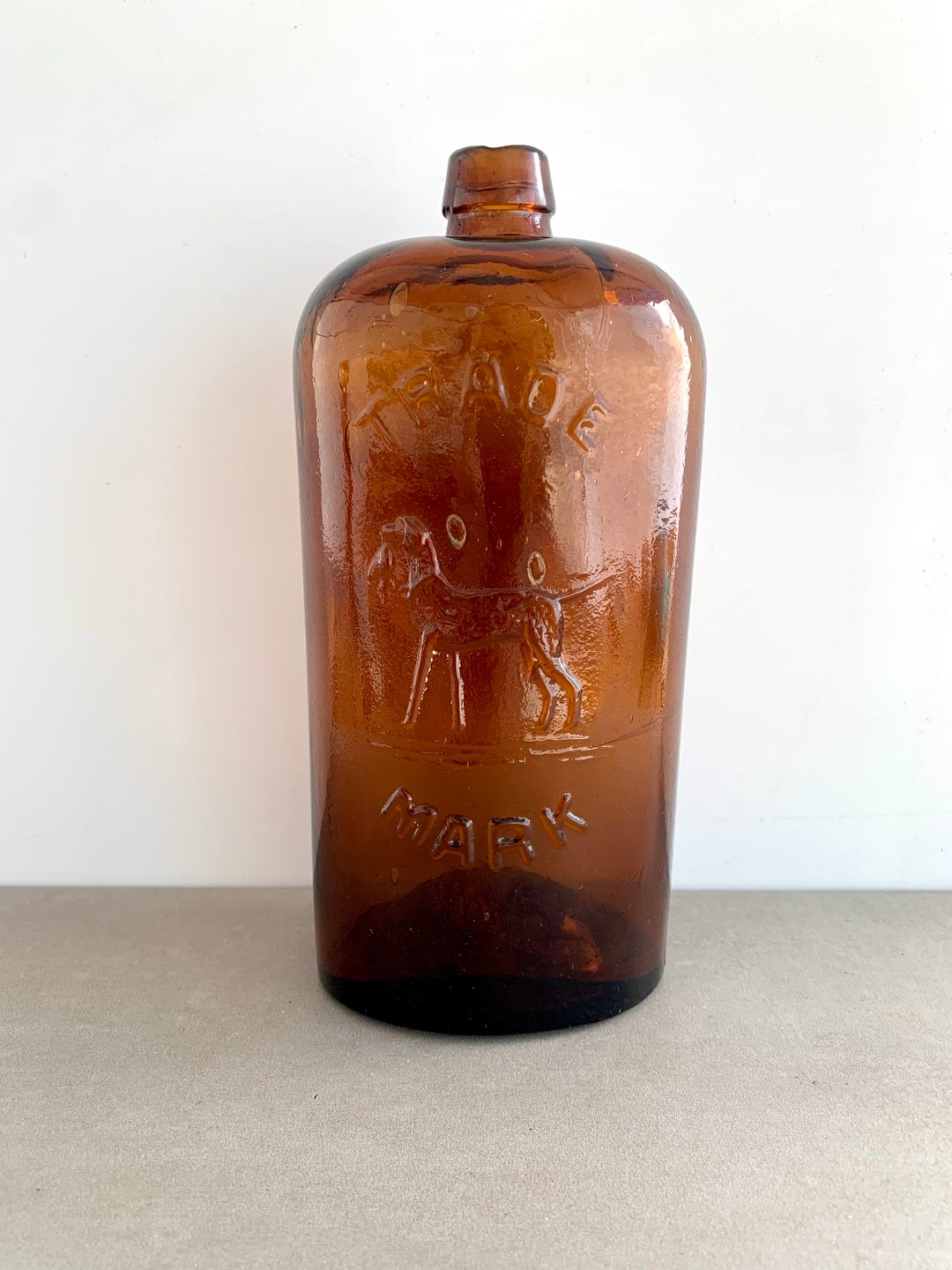 1880s J.J.W. Peters Amber Bitters Bottle Made in Hamburg Germany trade ...