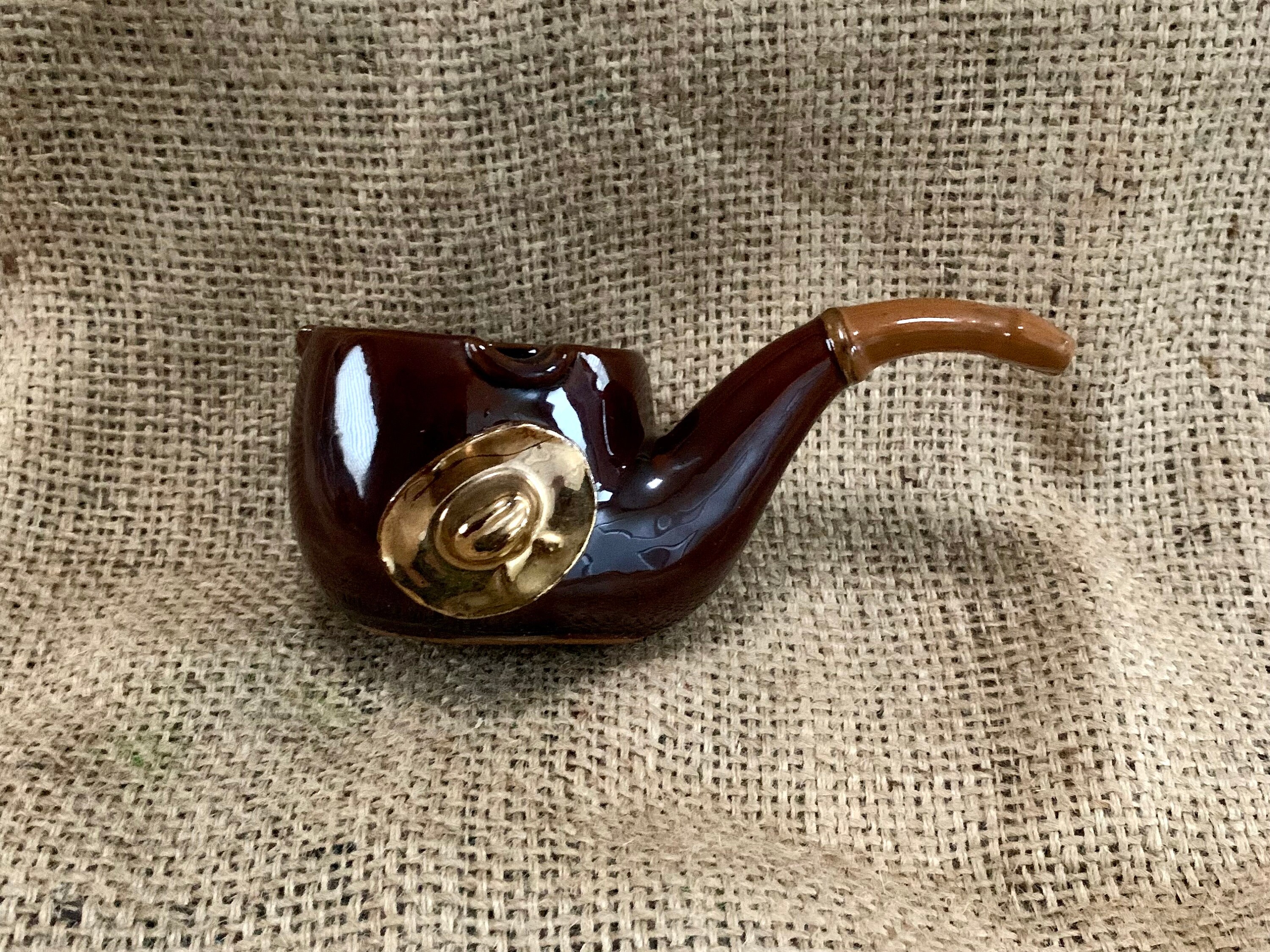 Tobacco Pipe Ashtray With Cowboy Hat Bar Decor Office Desk Tobacco ...