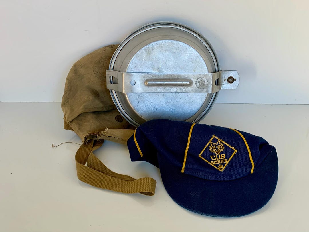Boy Scouts of America Official Mess Kit & Vintage Cub Scout Cap BSA ...