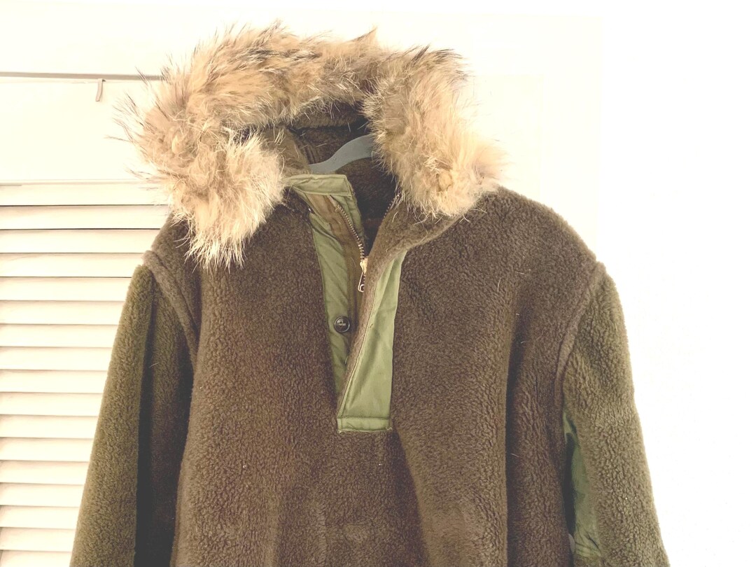 Pile Field Parka LG Fleece/wool/fur 1940s WWII Military Memorabilia ...