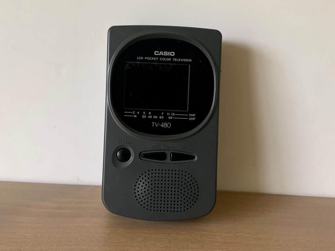 Casio LCD Pocket Color TV 480B Portable TV Vintage Electronics Bar ...