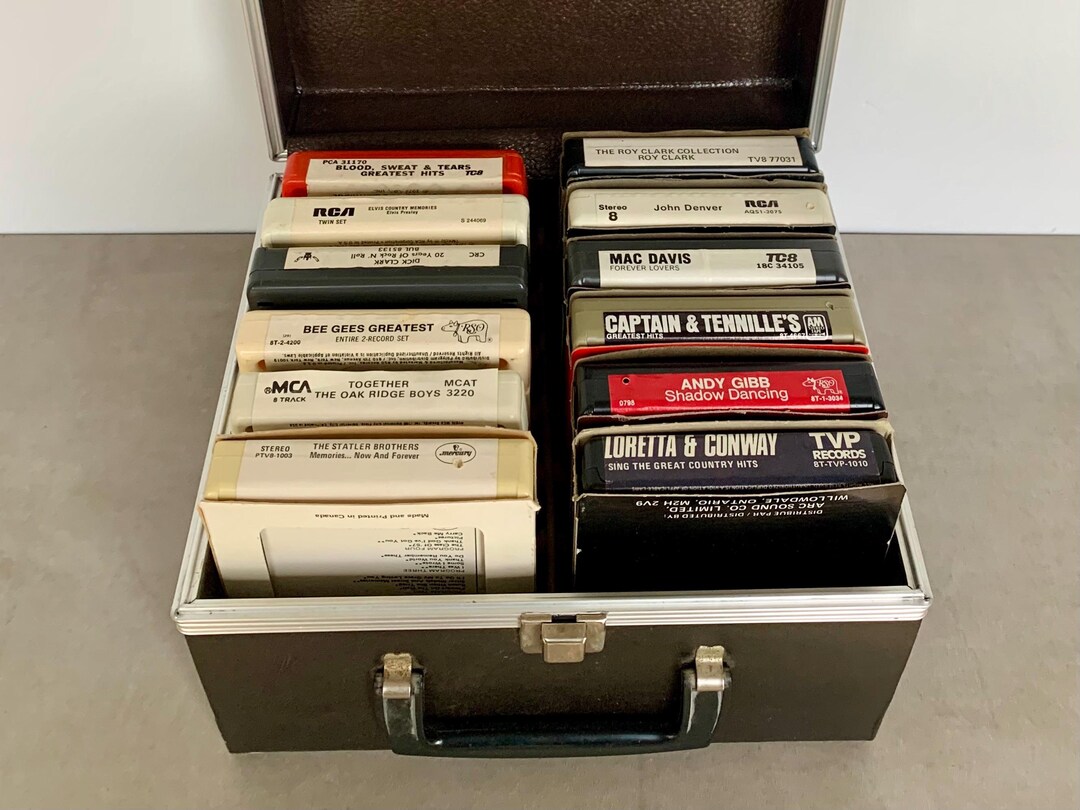 8 Track Case With Twelve (12) Misc Tracks All Work Vintage Music ...