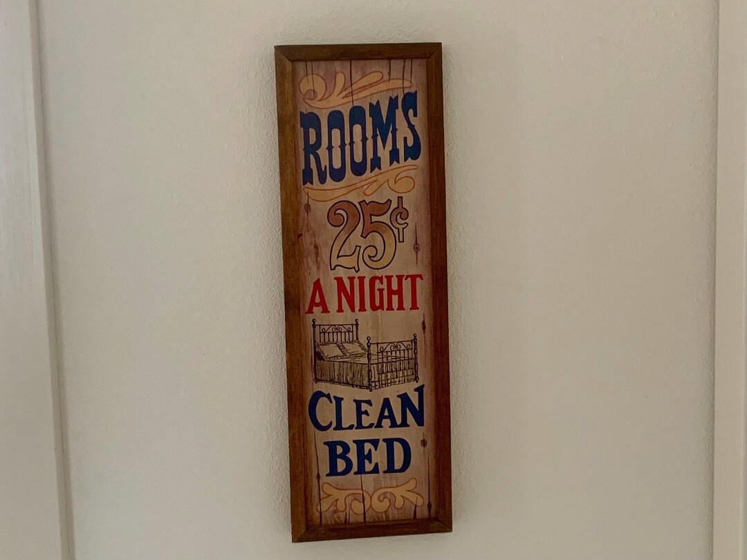 25 Cent Rooms Wood Sign Americana Wall Plaques Guest Room/house Decor ...