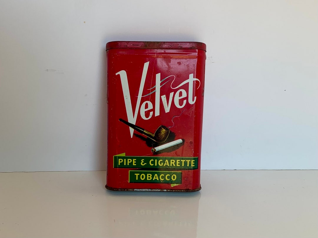 Velvet Cigarette Tin Bar Office Mancave Decor Rustic Country Kitchen ...