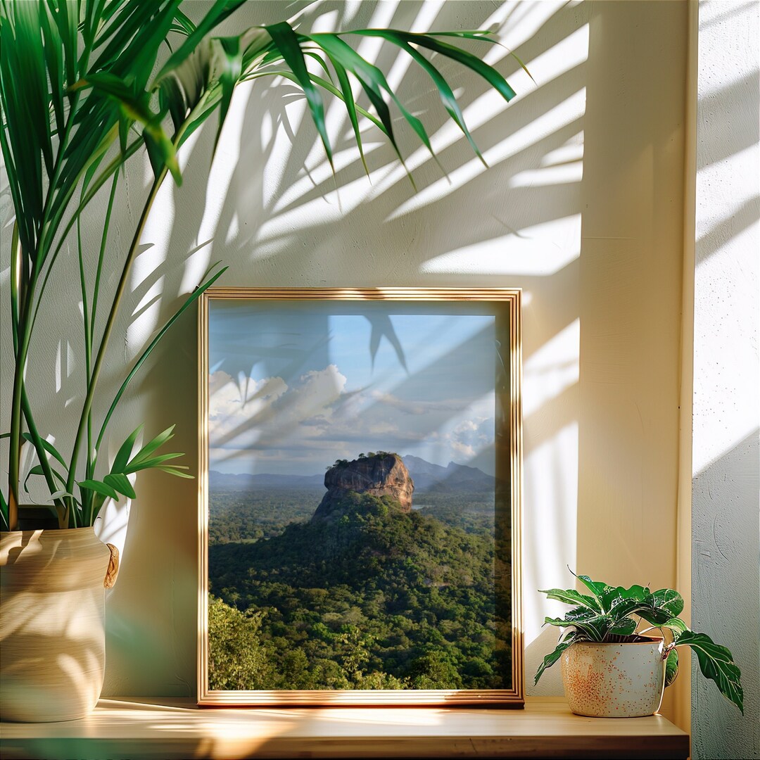 Sri Lanka Wall Art Sigiriya Rock Photography Rustic Landscape PRINTABLE ...