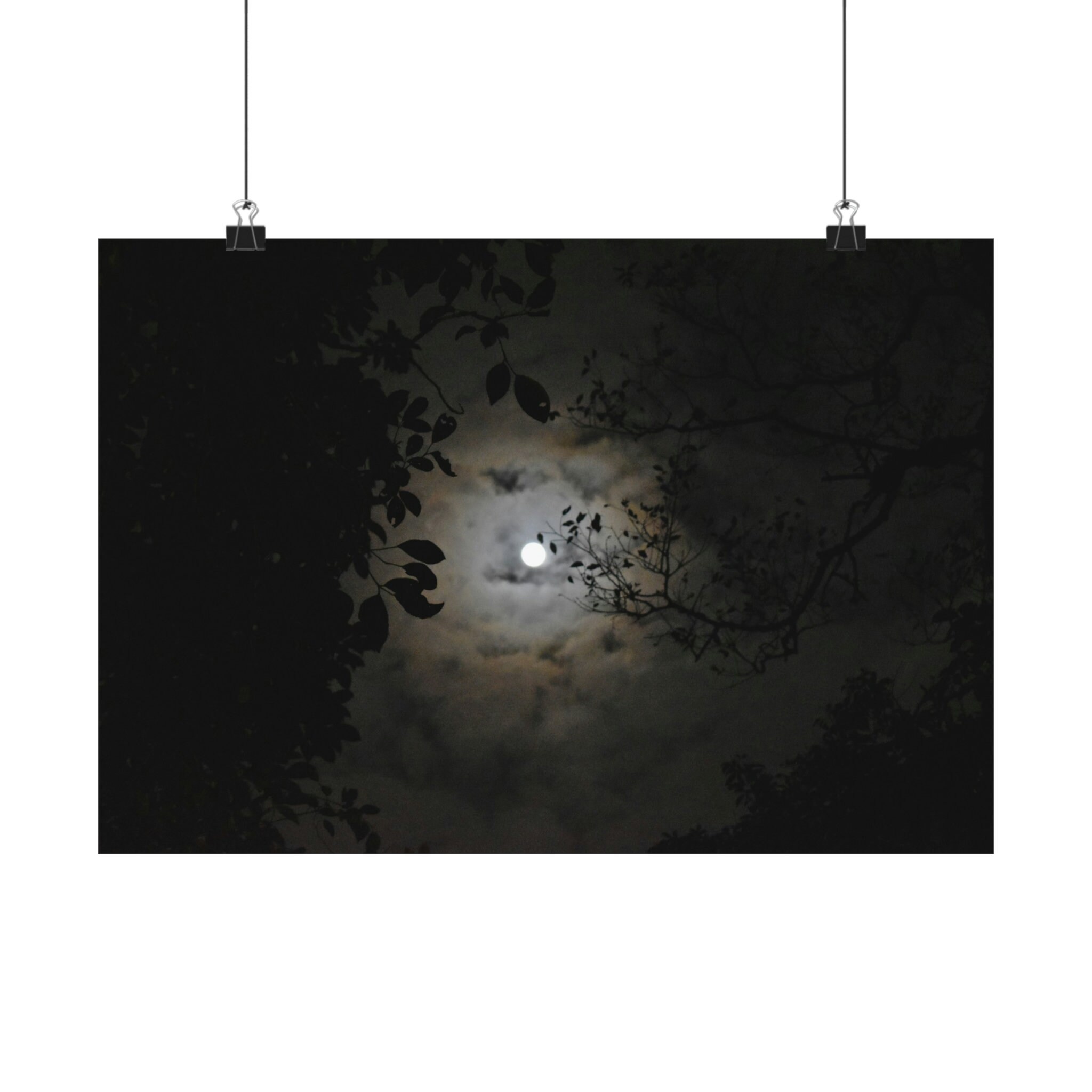 Moon Photography, Full Moon Wall Art, Moon Sky Print, Night Sky Poster ...