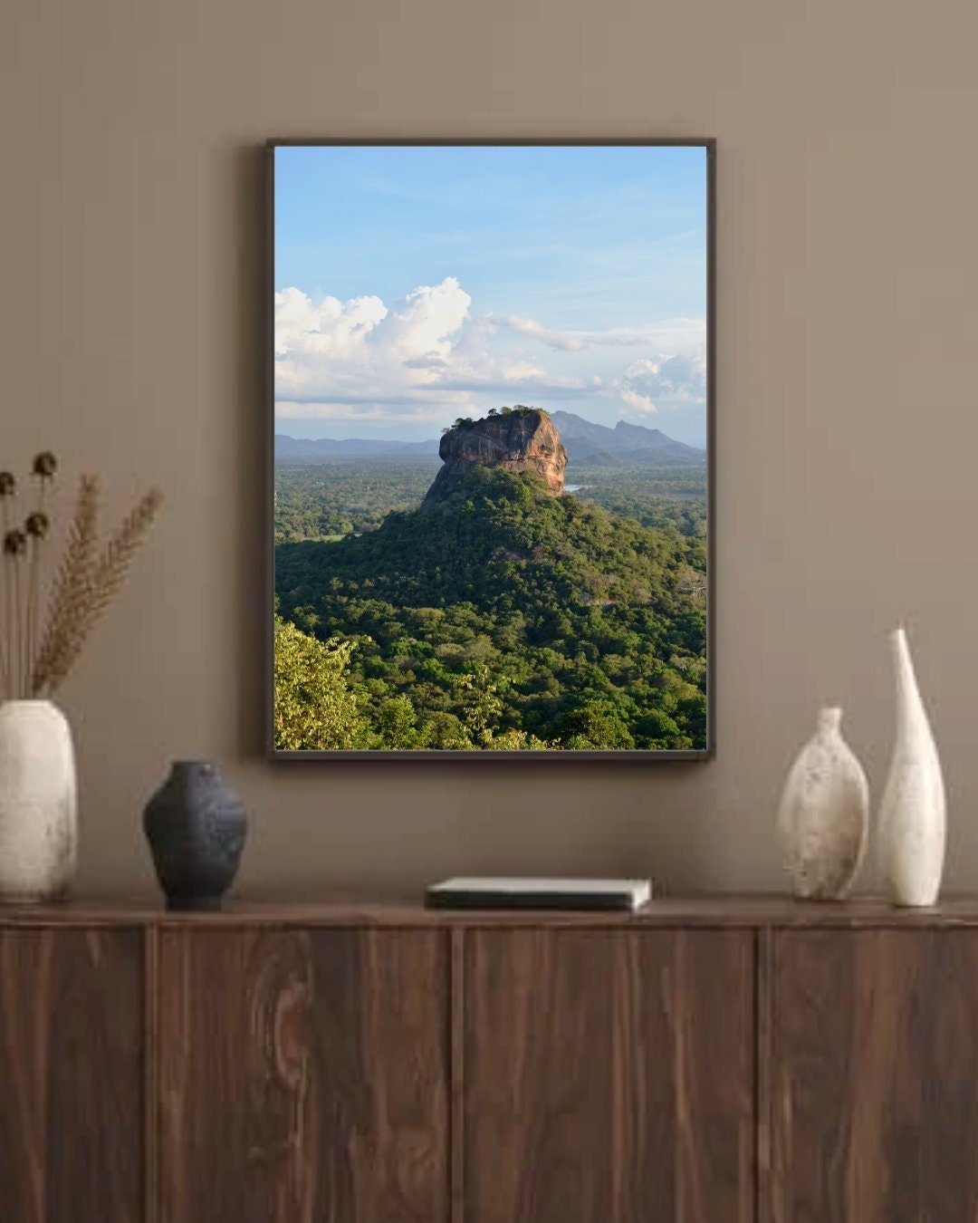 Sigiriya Rock Print, Sri Lanka Wall Art, Sri Lanka Art Print, Sigiriya ...