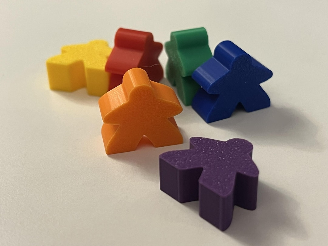 Board Game Meeples – Set of 6 Colorful Tokens - Etsy